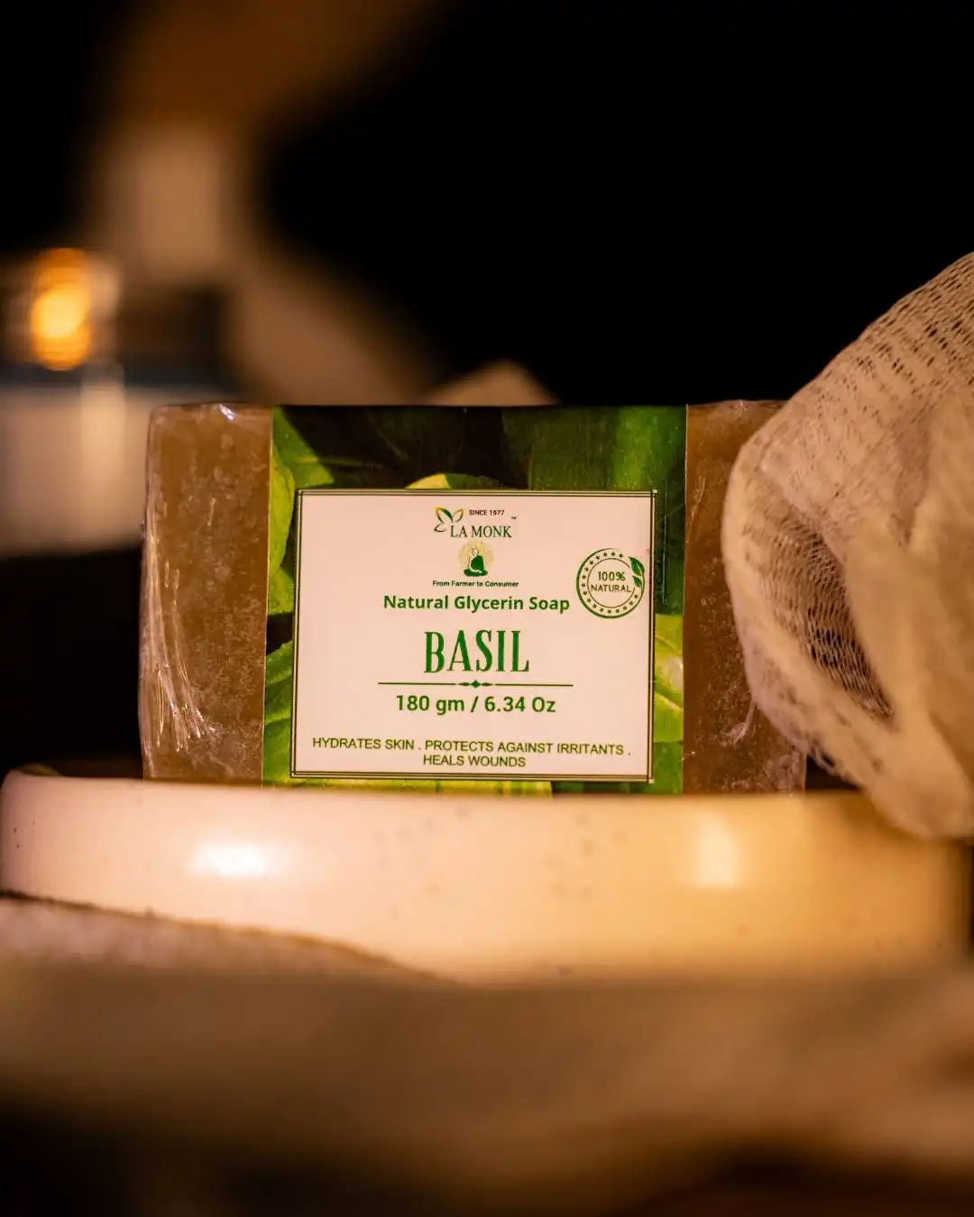 Basil Glycerin Soap - LA Monk